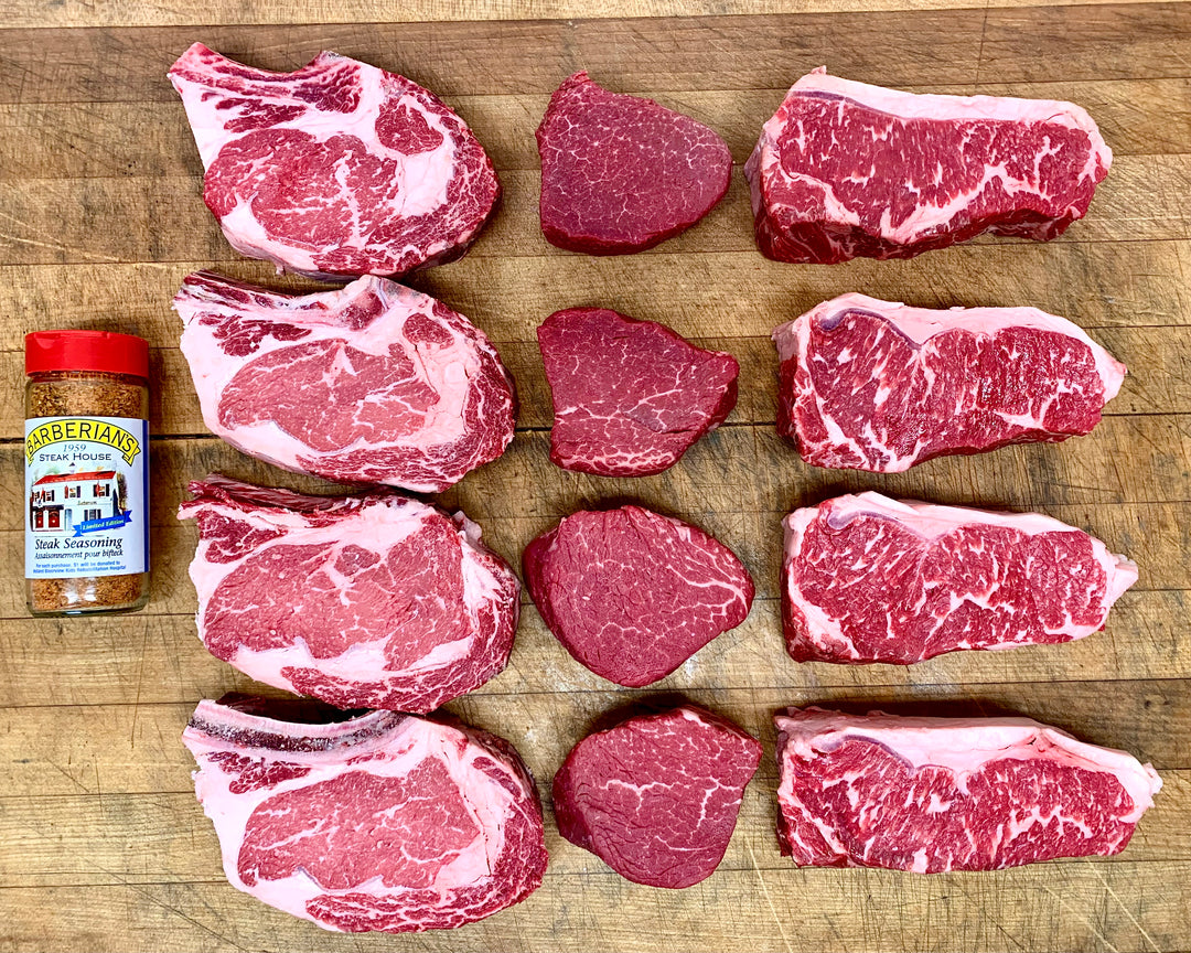 "The Classics" Meat Pack (12 steaks) – Barberian's Butcher Shop